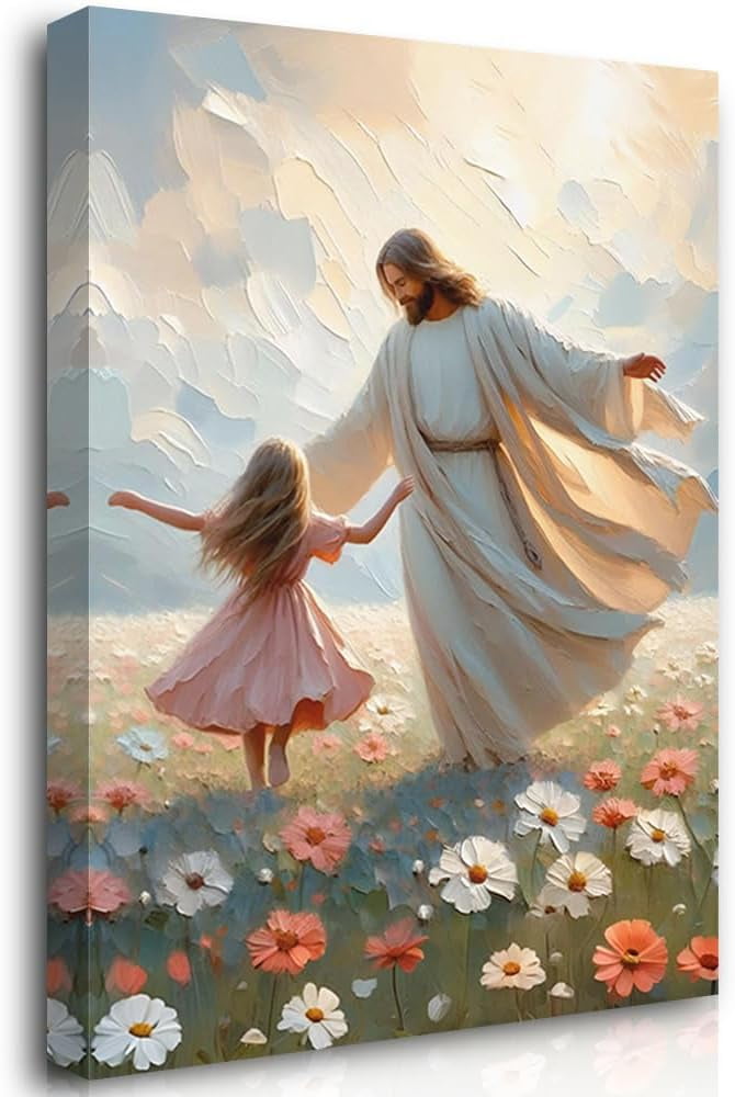 AEFER A Dance of Grace,Jesus and Girl Dancing Little Girl LDS Art ...