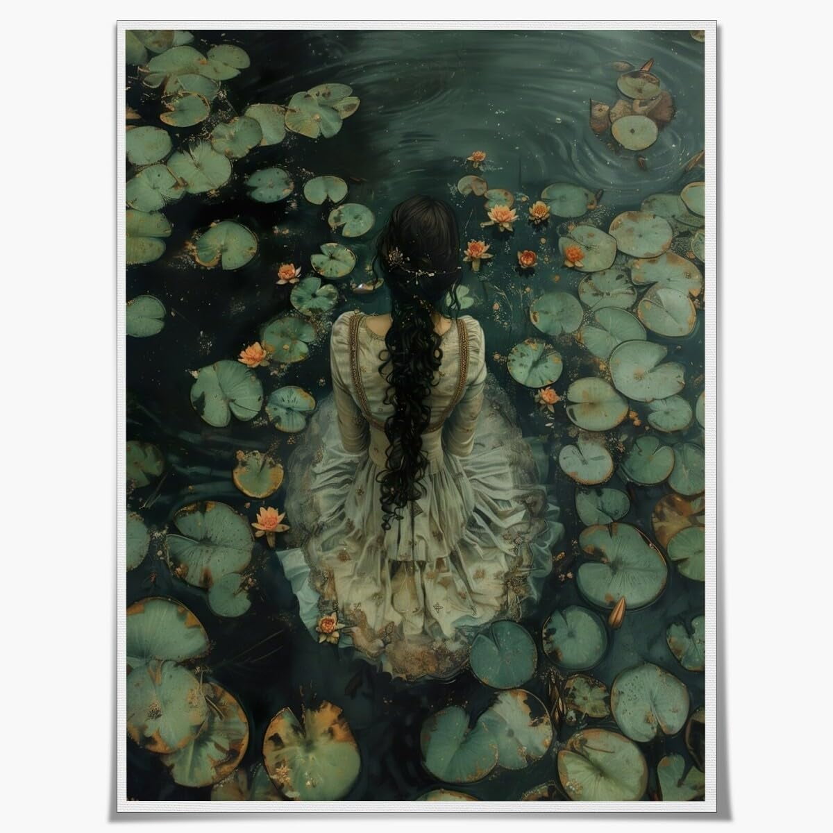 AEFER Dark Academia Decor Gothic Wall Art The Lake Goth Moody Victorian ...