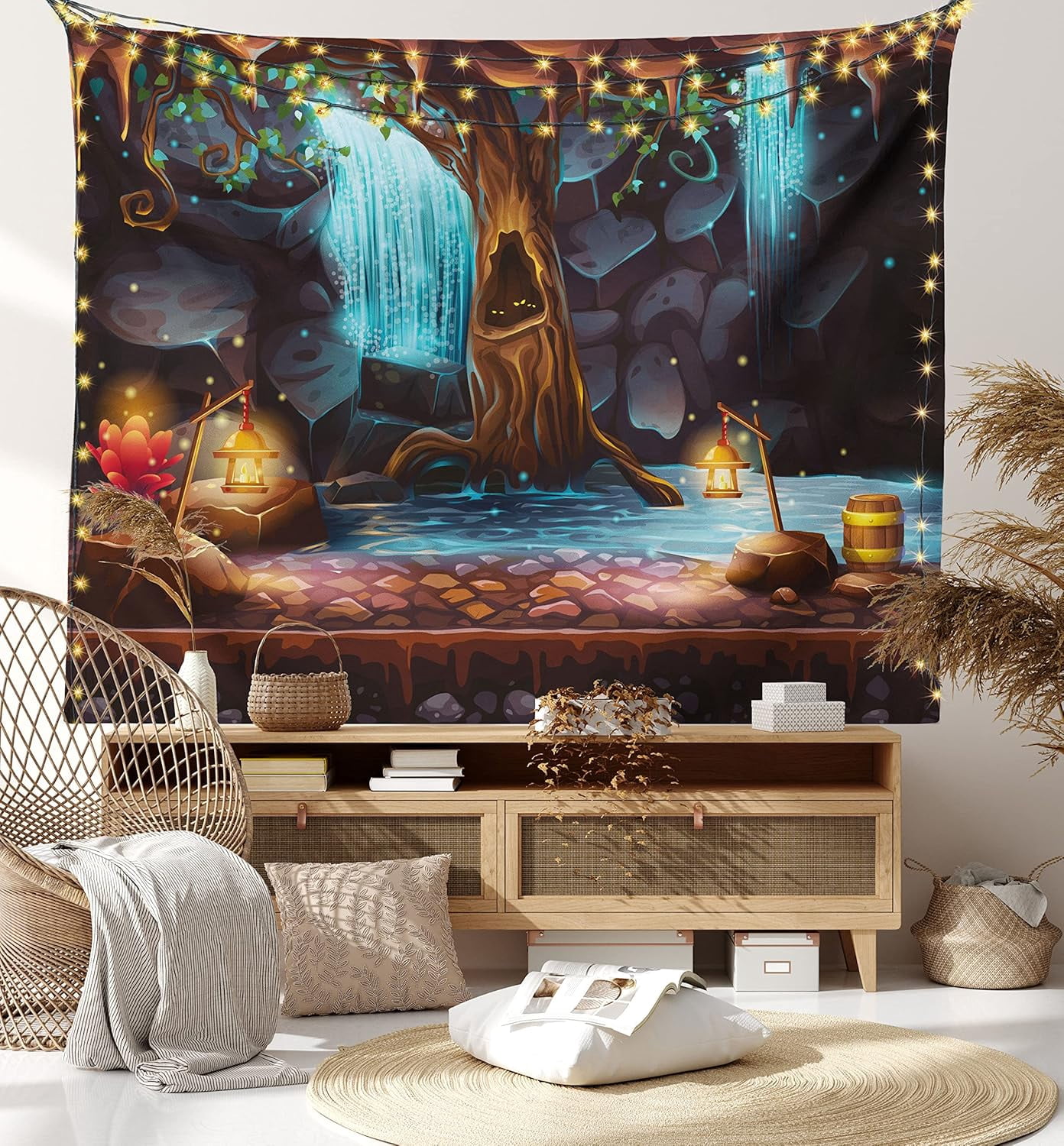 AEFER Day of The Dead Tapestry, Spanish Couple Dancing Image Print ...