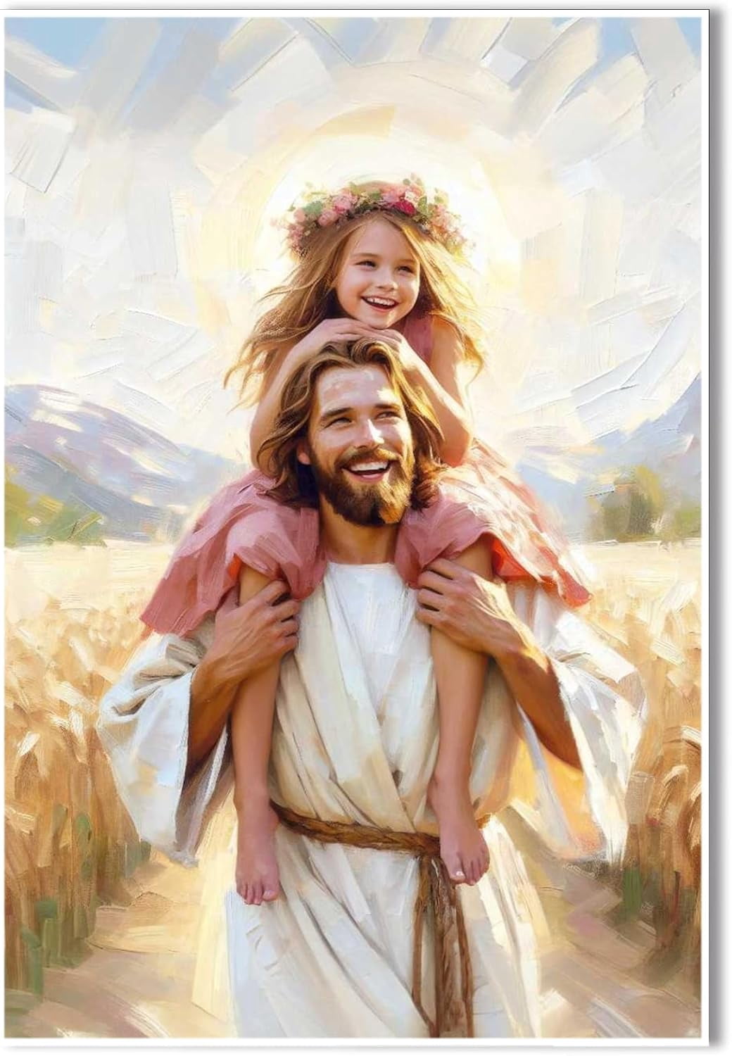 AEFER Days of Love Digital Canvas Decor Poster - Jesus With Girl ...
