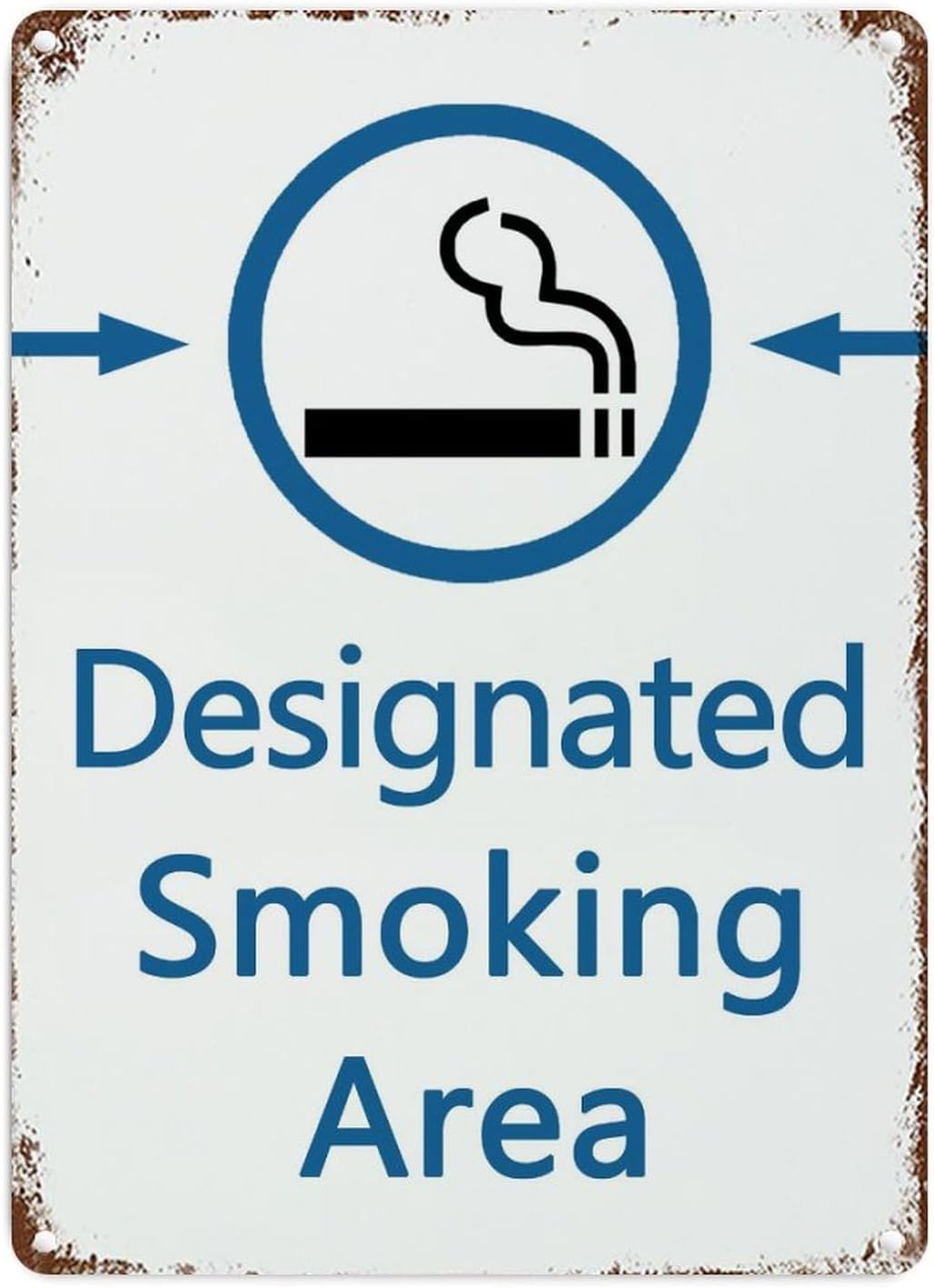 AEFER Designated Smoking Area Street Metal Signs Man Cave Vintage No ...