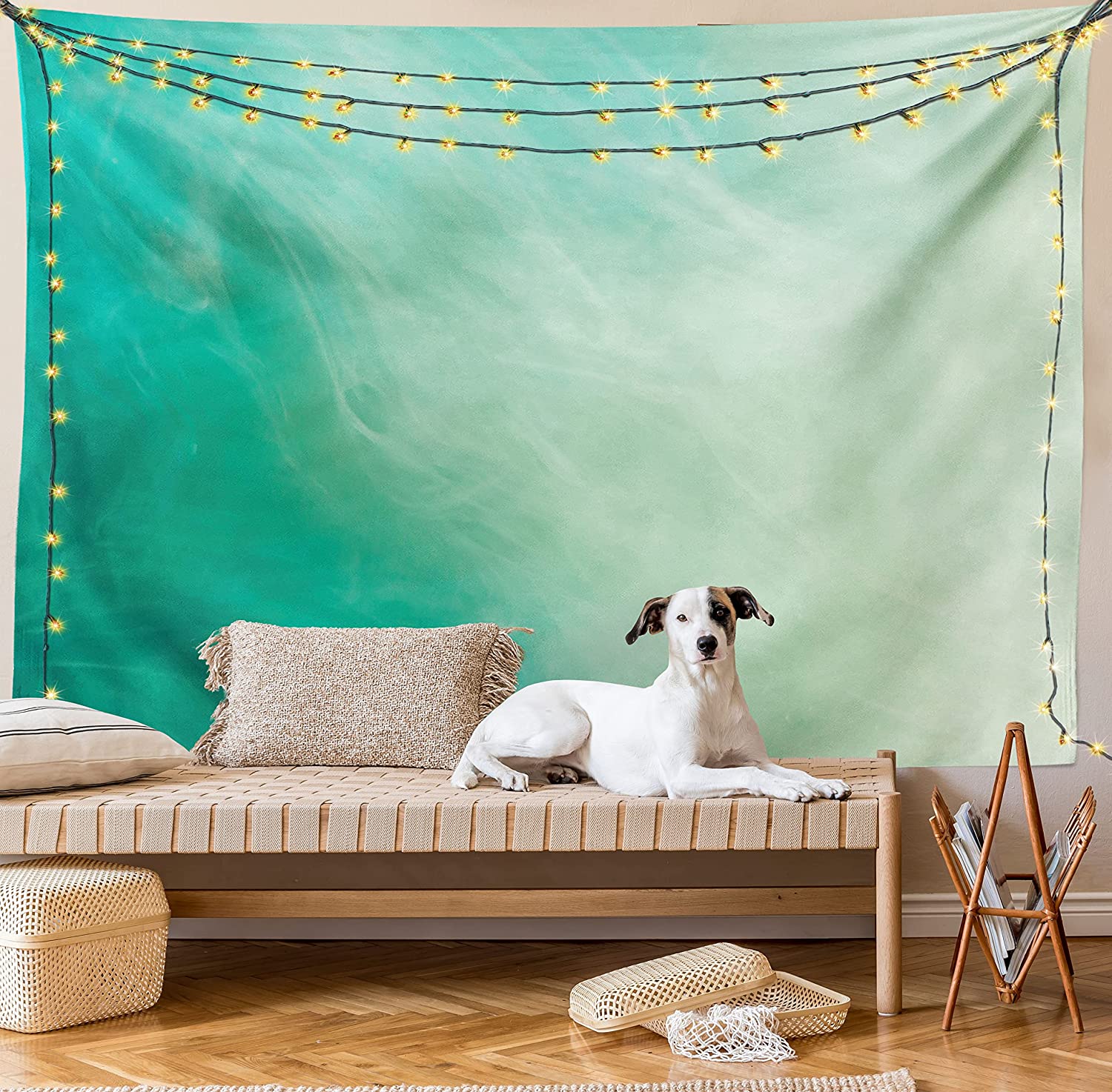 AEFER Dinosaur Tapestry, Hand Drawn Style Skeletons Bones from Medieval ...