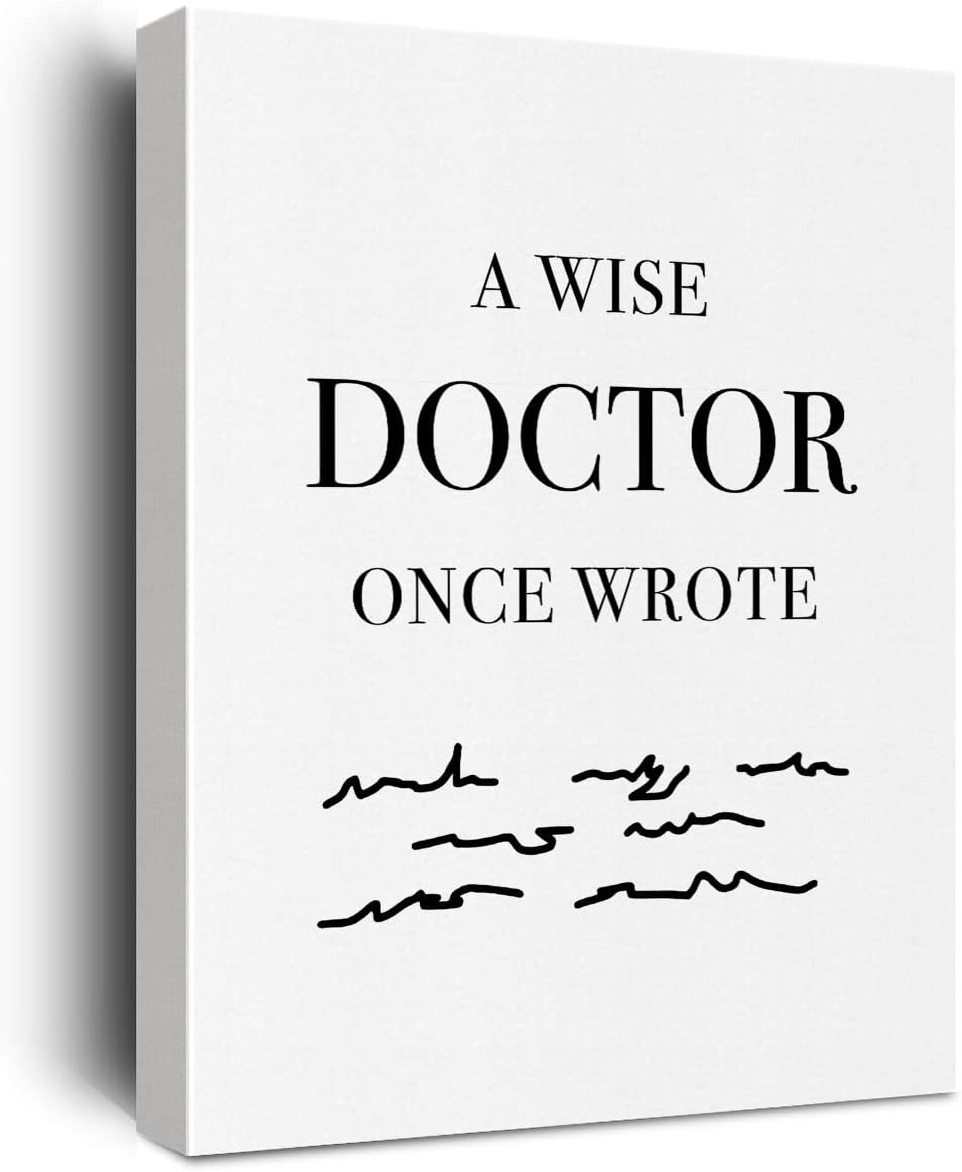 AEFER Doctor Gifts Doctor Appreciation Gifts Funny Office Gifts Canvas ...