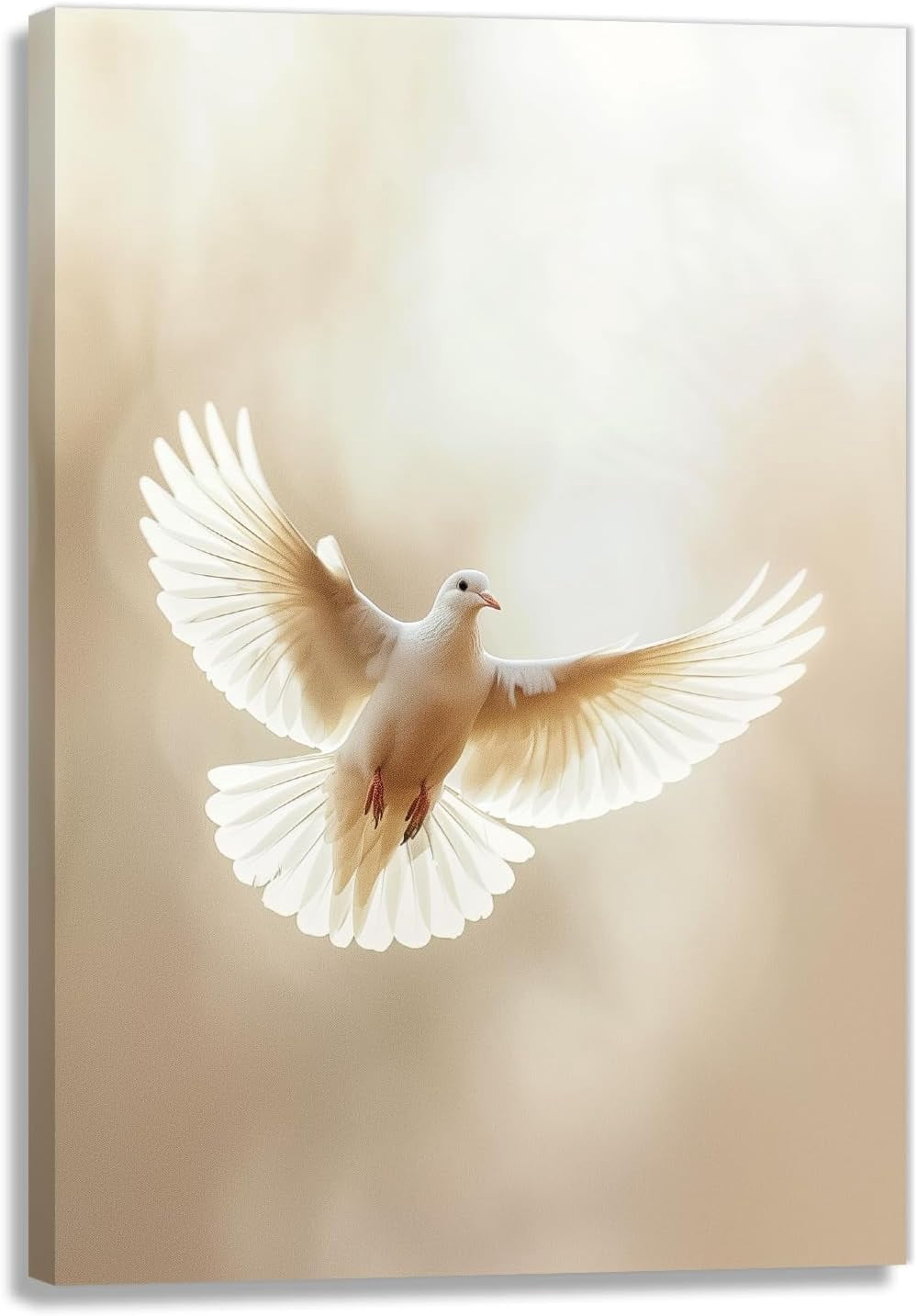 AEFER Dove Of Peace Wall Art Peace Bird White Dove Wall Art Animal ...