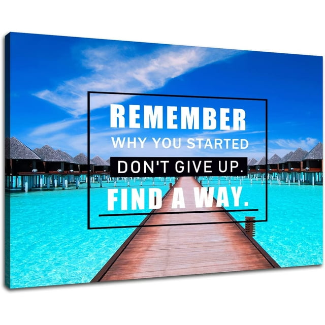 AEFER Dream Big Motivational Canvas Wall Art, Inspirational Famous ...