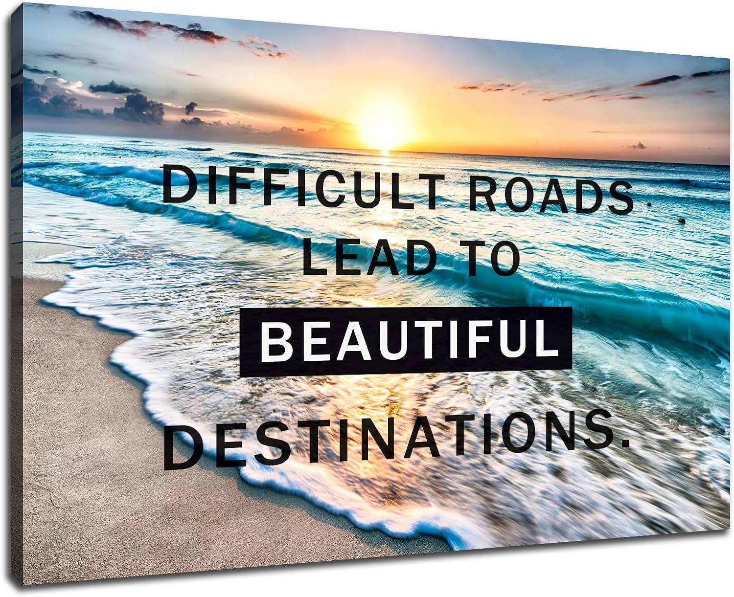 AEFER Dream Big Motivational Canvas Wall Art, Inspirational Famous ...