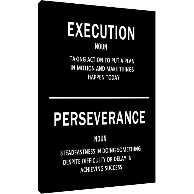 AEFER Entrepreneur Motivational Canvas Wall Art Inspirational Quotes ...