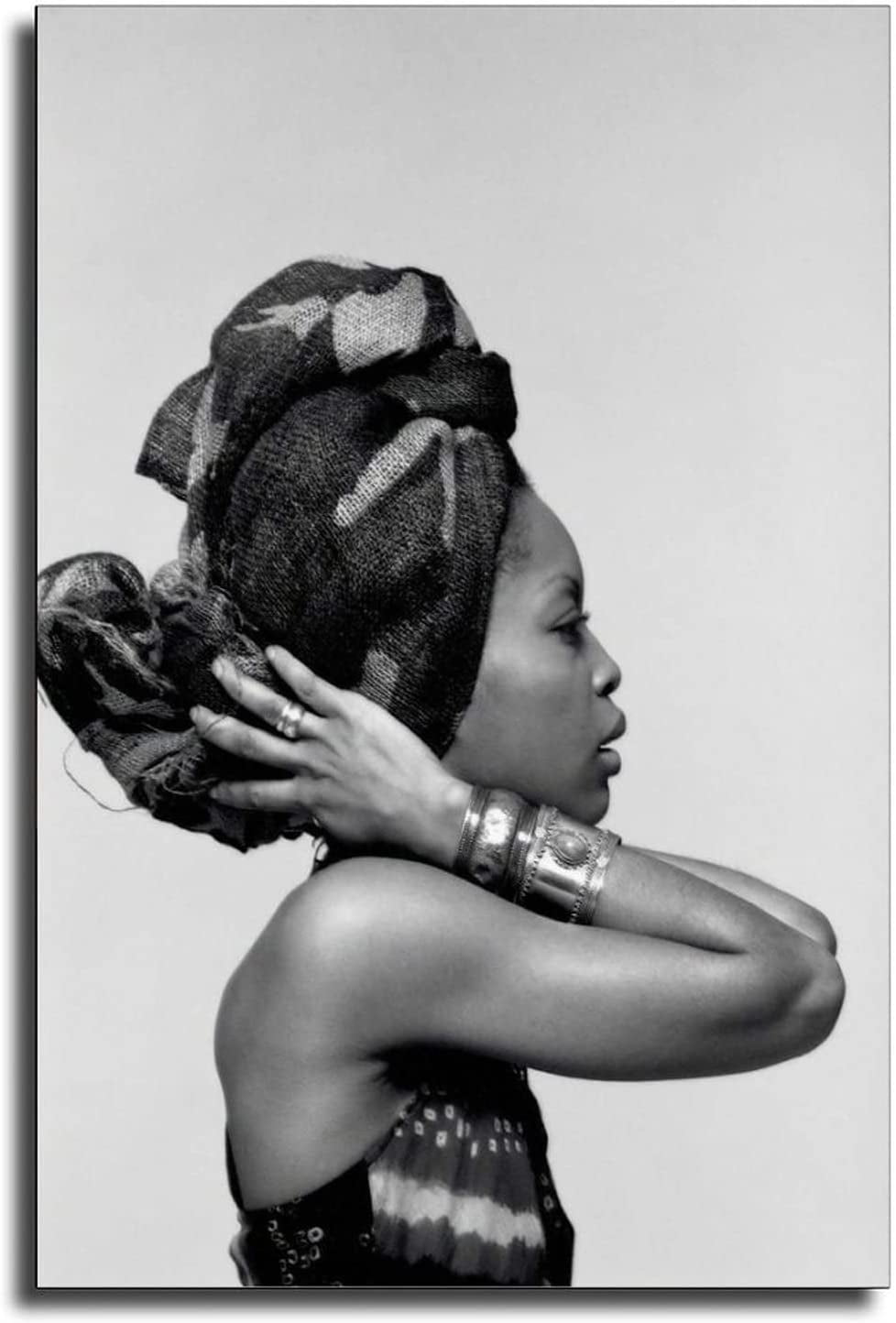 AEFER Erykah Badu Black And White Poster Decorative Painting Canvas ...