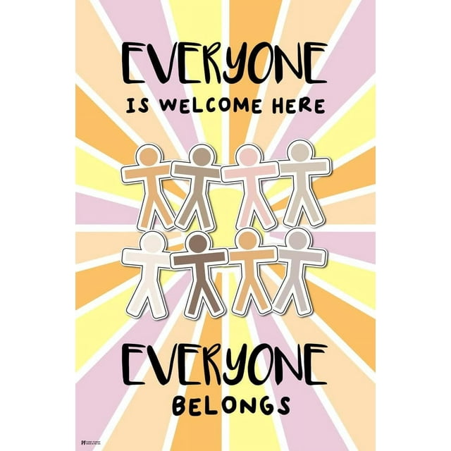 AEFER Everyone Is Welcome Here Everyone Belongs Style Classroom Decor ...
