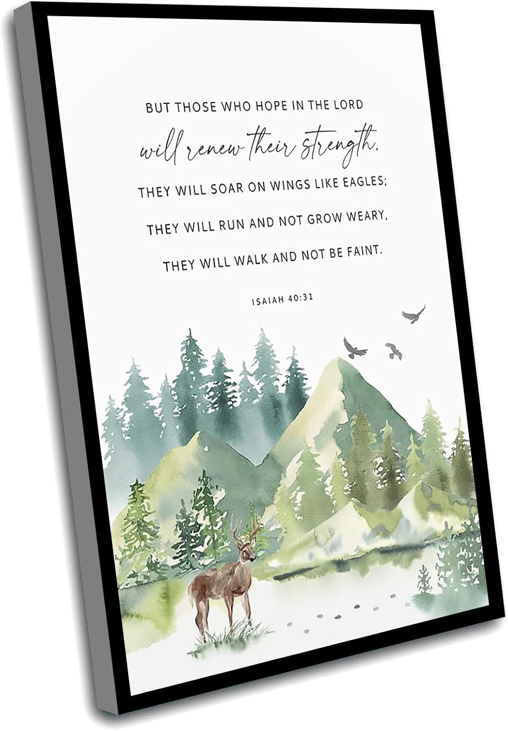 AEFER FAMILY WALL ART,Strength Isaiah 40 31 Printable Watercolor ...