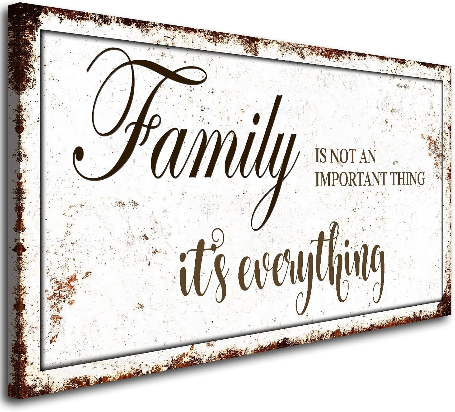 AEFER Family Quotes Canvas Wall Art, Rustic Farmhouse Wall Decor ...