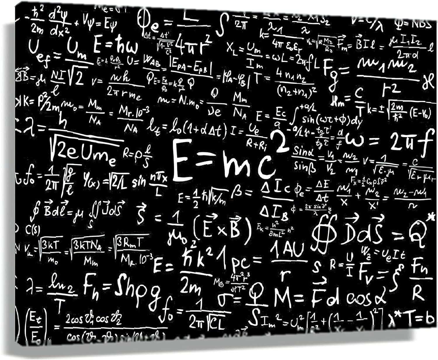 AEFER Famous Formula Physics Poster Art Education Wall Art Learning ...