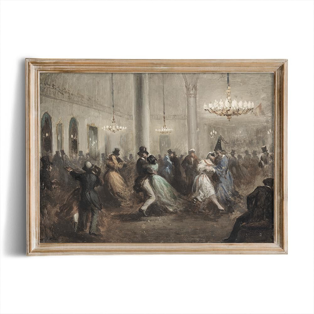 AEFER Farmhouse Dancing Picture 11 x 14 Art Print - Gift for Dancing ...