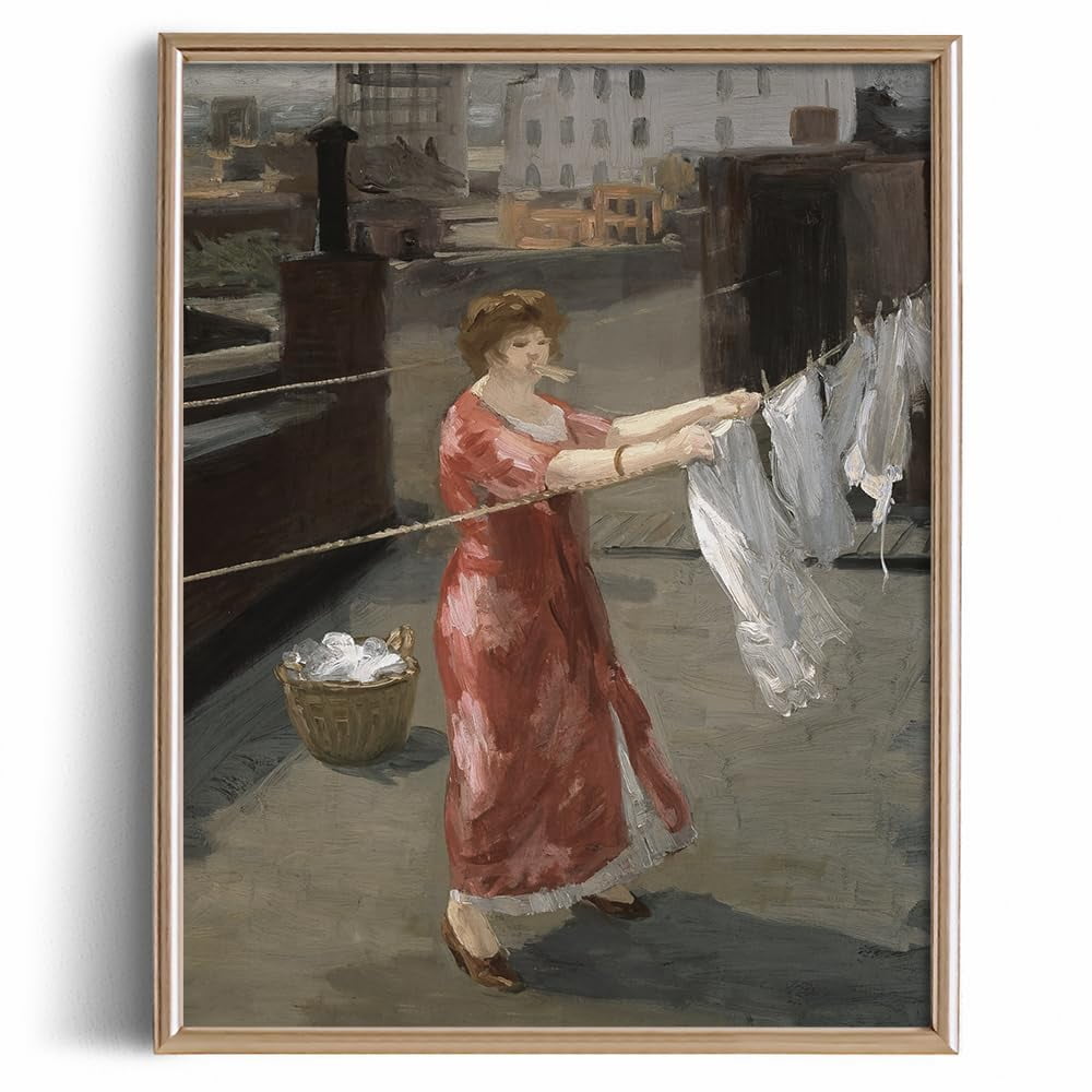 AEFER Farmhouse Laundry Picture 11 x 14 Art Print - Gift for Mother Her ...