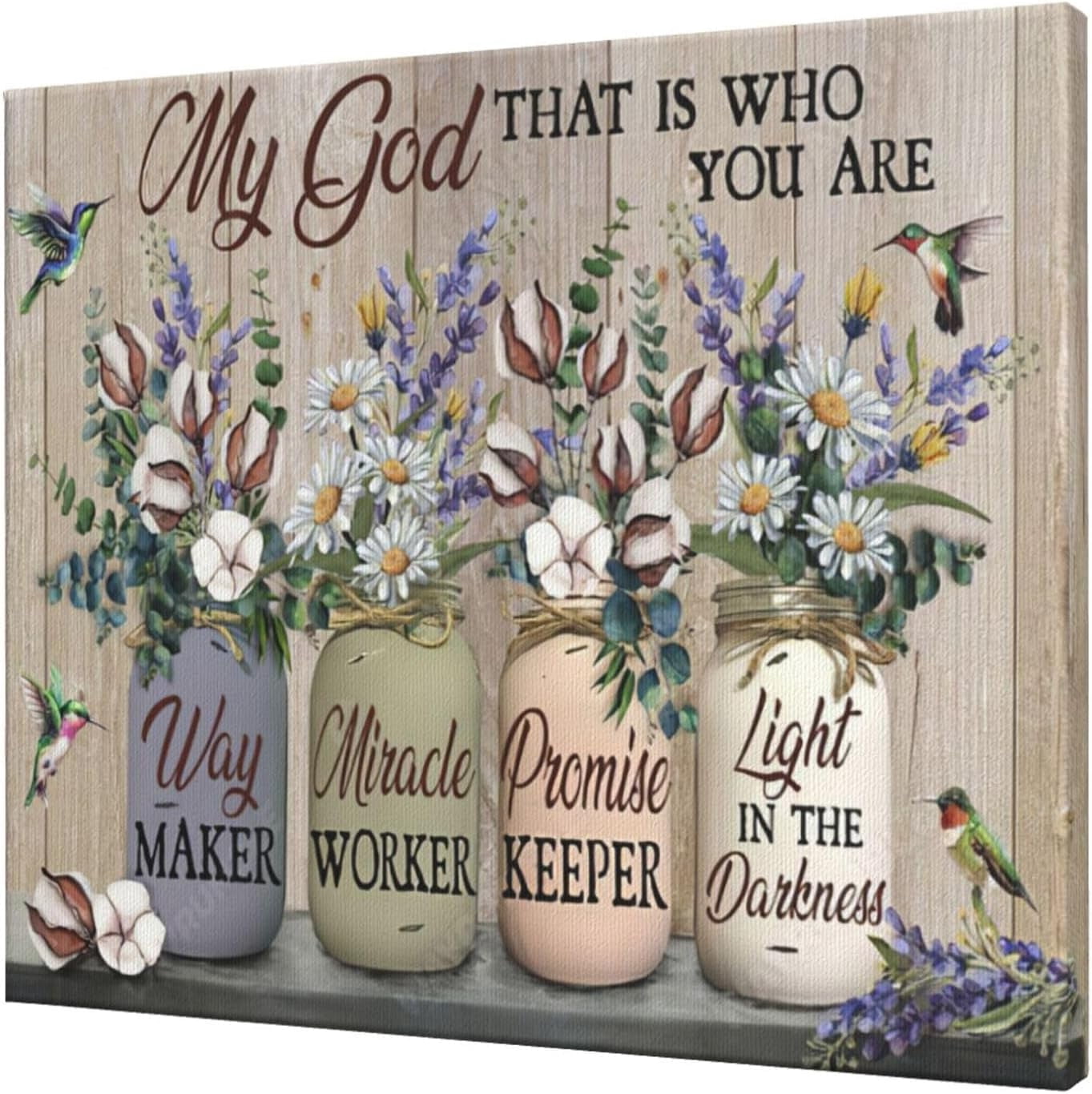 AEFER Farmhouse Mix Flower Bathroom Decor Wall Art Scripture Christian ...