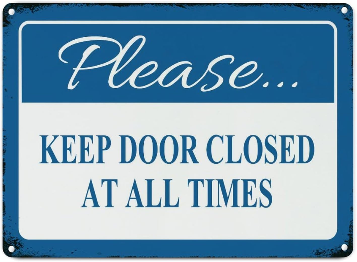 AEFER Farmhouse Street Warning Metal Tin Signs No Smoking before This ...