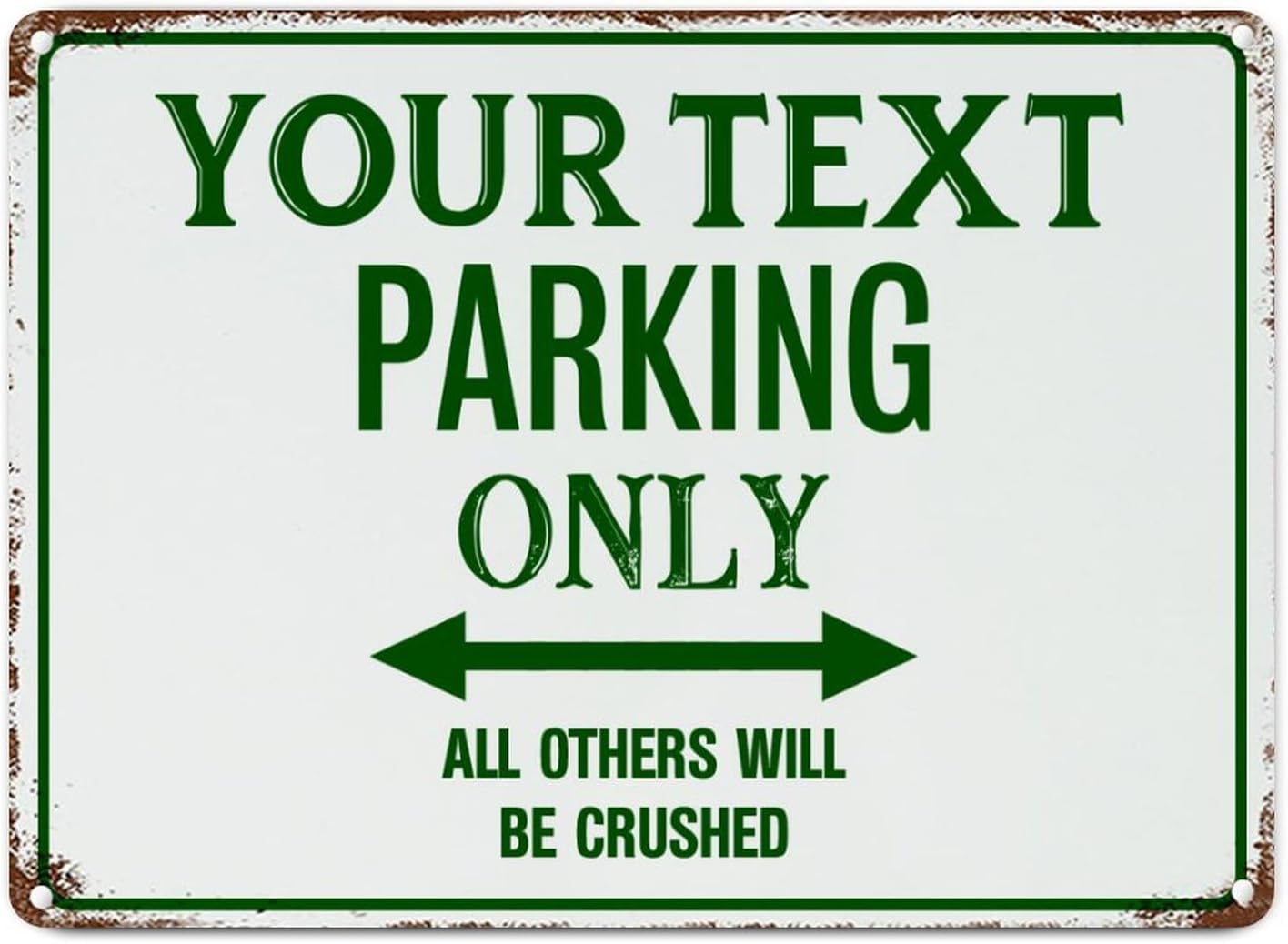 AEFER Farmhouse Street Warning Metal Tin Signs No Smoking before This ...