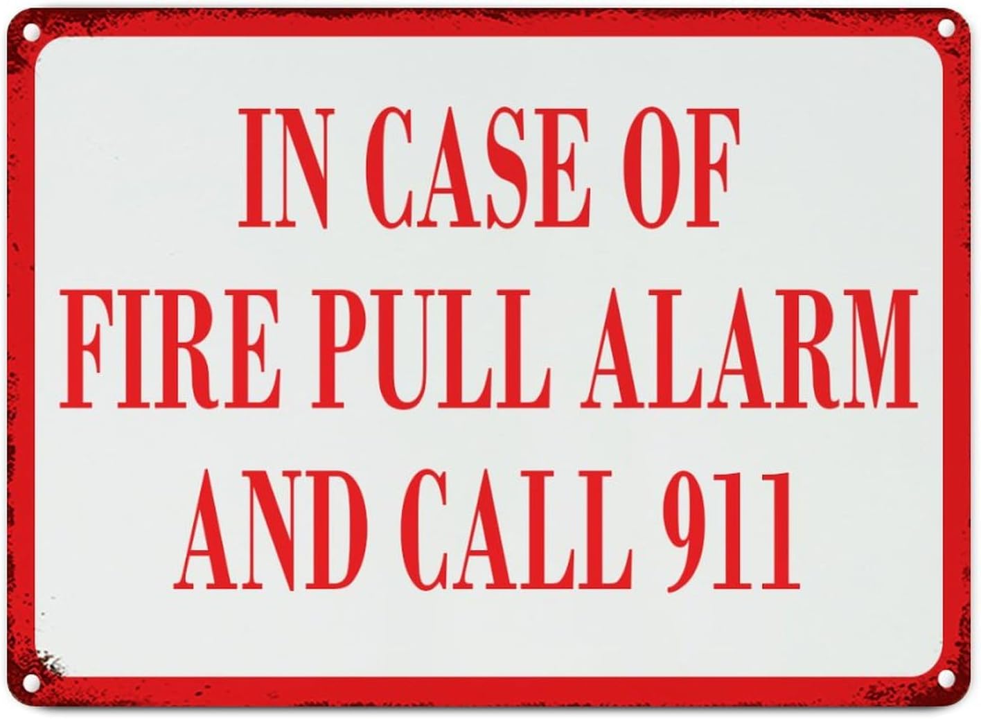 AEFER Farmhouse Street Warning Metal Tin Signs No Smoking before This ...