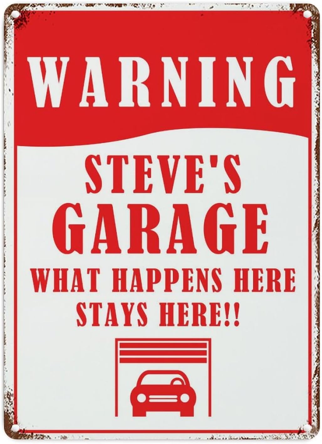 AEFER Farmhouse Street Warning Metal Tin Signs No Smoking before This ...