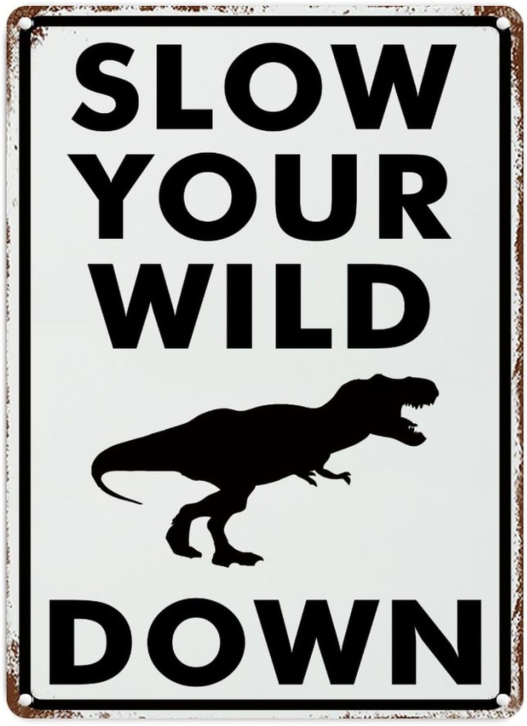 AEFER Farmhouse Street Warning Metal Tin Signs No Smoking beyond This ...