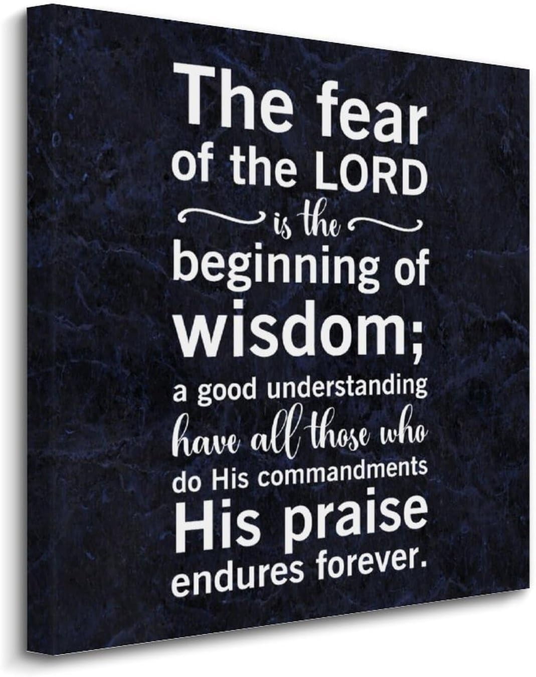 AEFER The Fear of The LORD Is The Beginning of Wisdom Canvas Print Wall ...