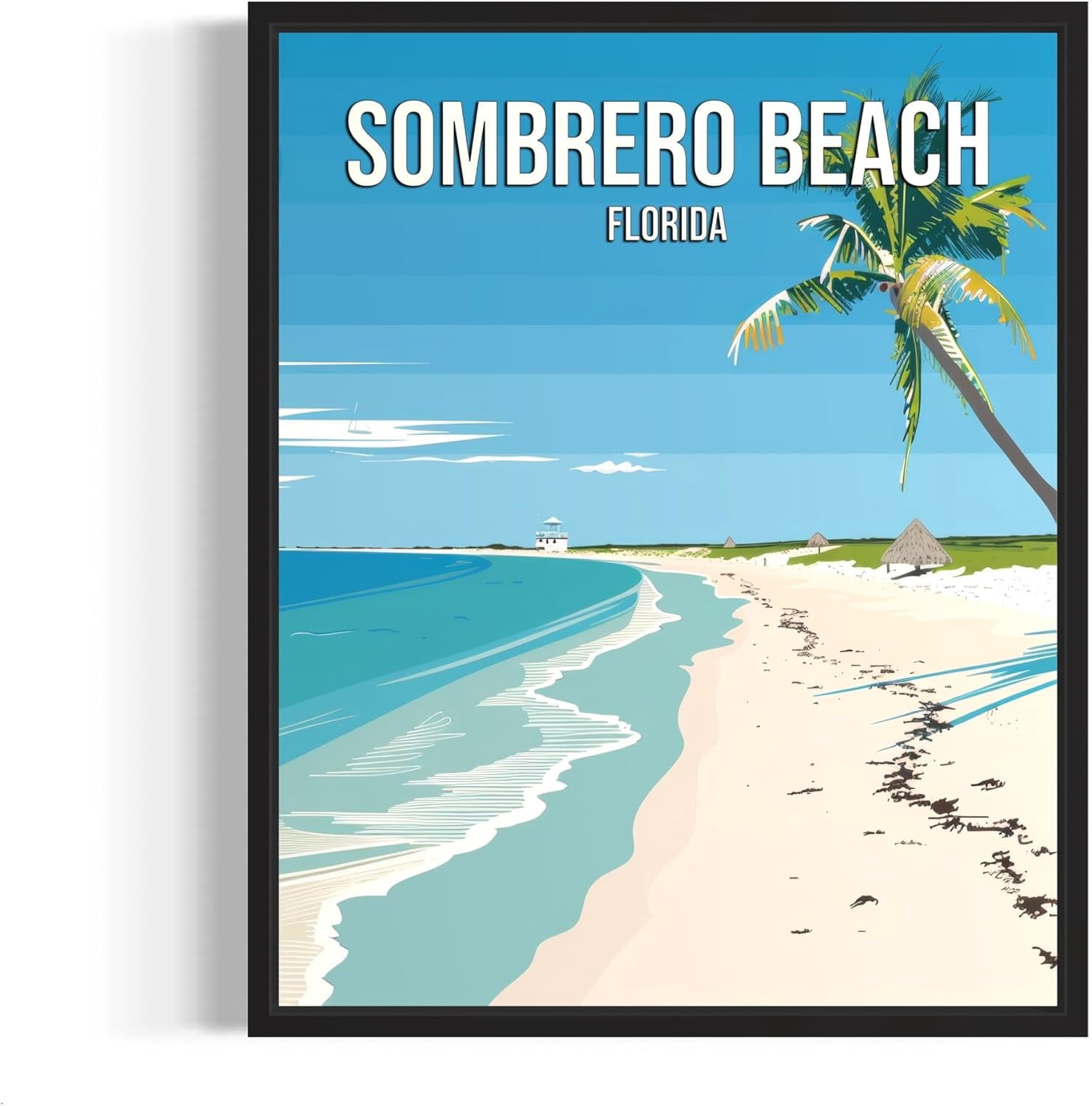 AEFER Florida State Art Print, Florida Poster Wall art Decor, Florida ...