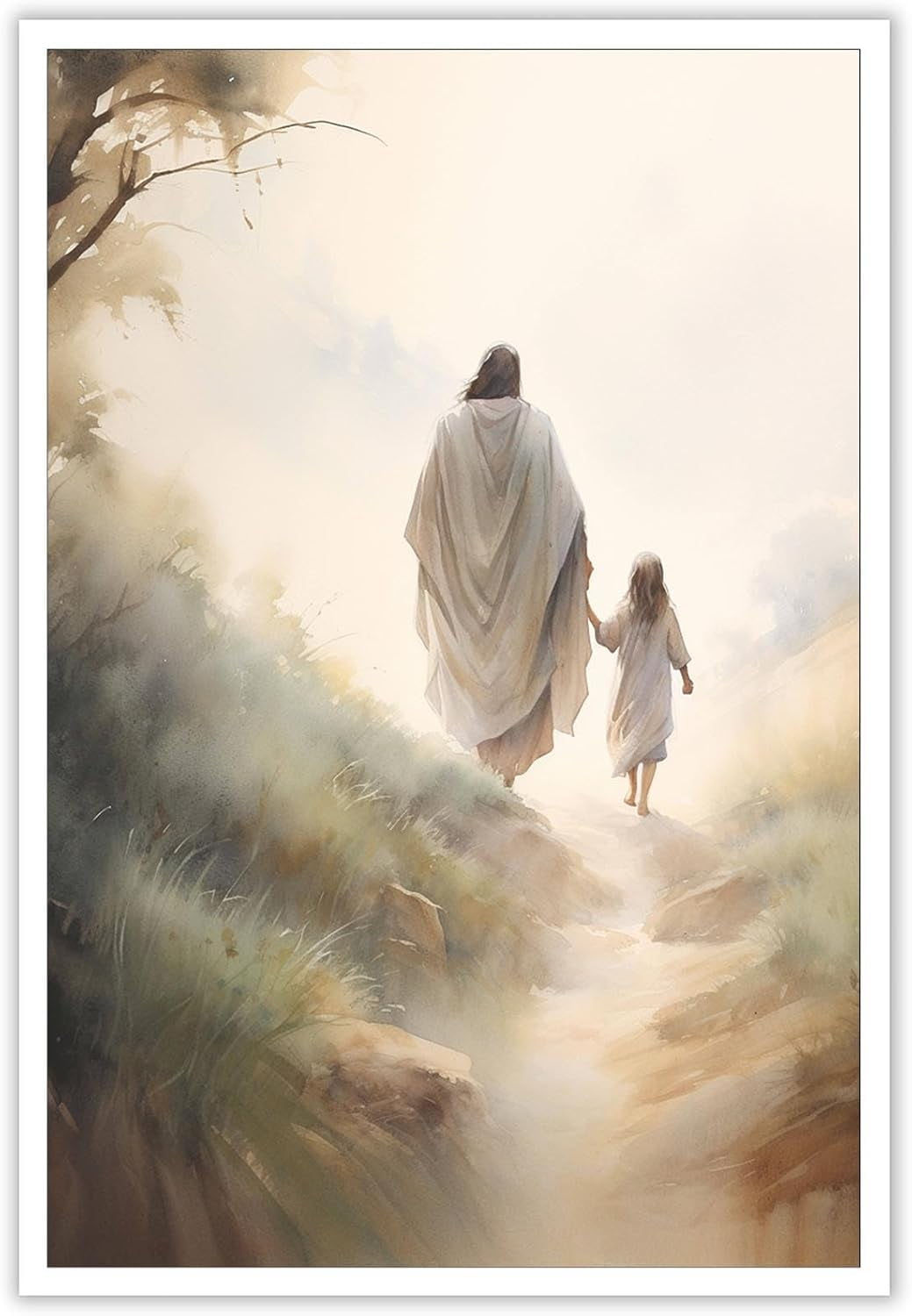 AEFER Follow Me Jesus Picture, Jesus Wall Art Canvas Painting, Jesus ...