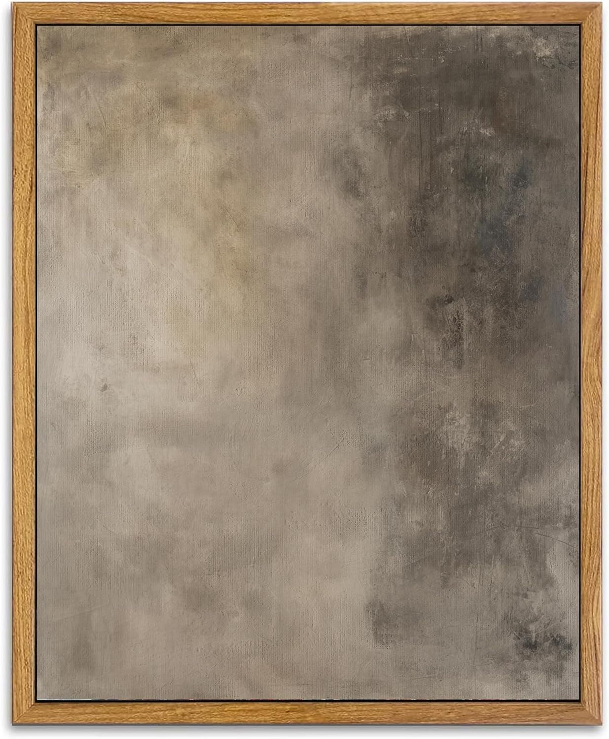 AEFER Framed Neutral Wall Art, Earthy Abstract Canvas Oil Painting ...