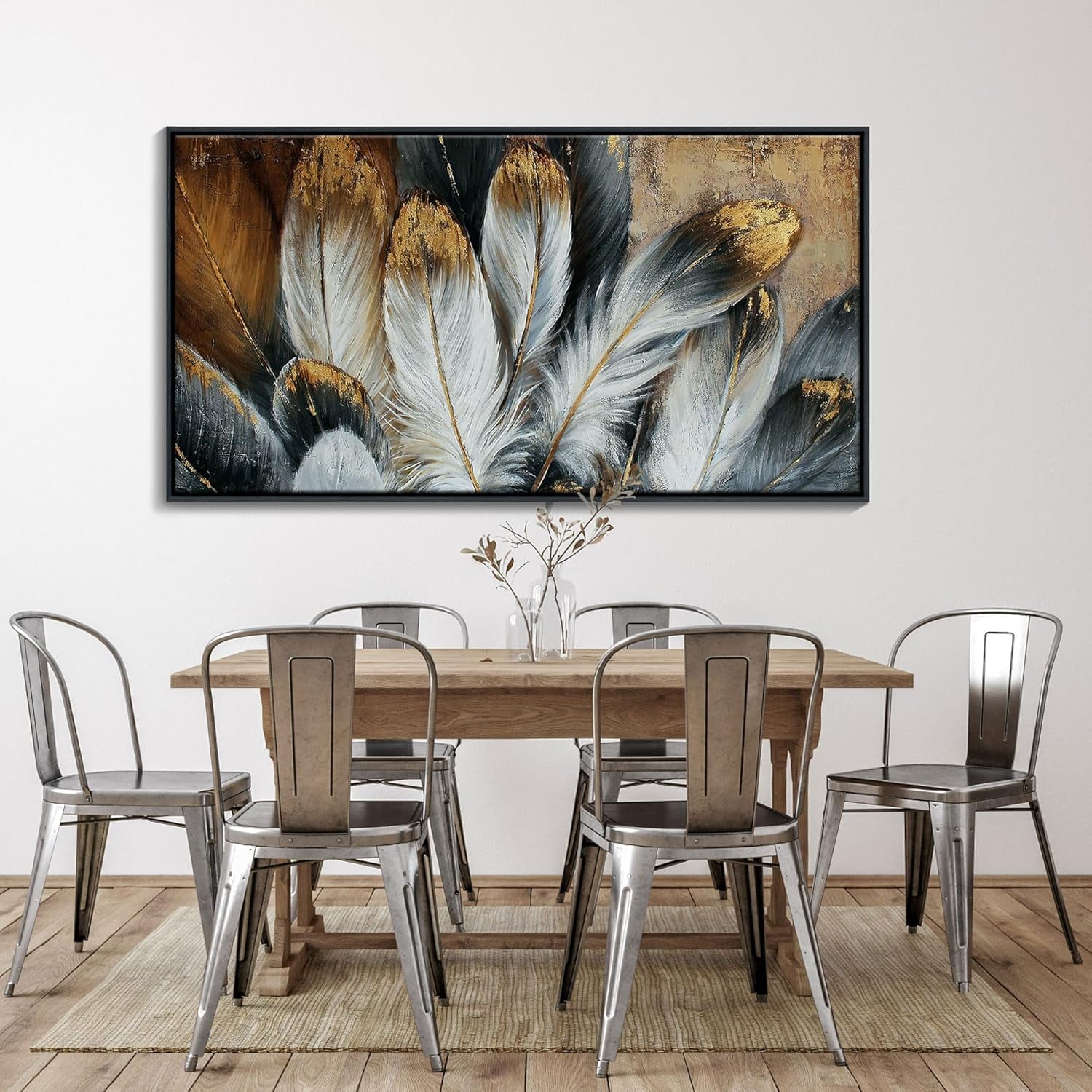 AEFER Framed Wall Art Modern Living Room Bedroom Wall Decoration Large ...