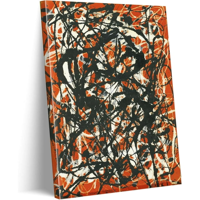 AEFER Free Form by Jackson Pollock Wall Art Minimalist Abstract Line ...