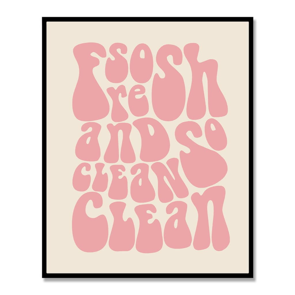 AEFER So Fresh and so Clean Clean, Laundry Room Wall Art, Funky Wall ...