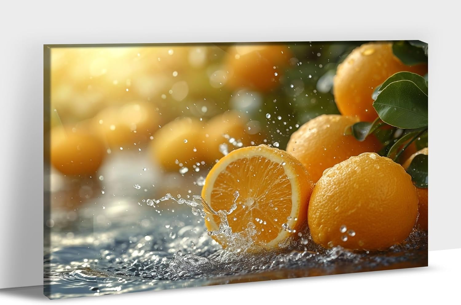 AEFER Fruit Pictures Kitchen Wall Decor, Fresh Orange Kitchen Decor ...