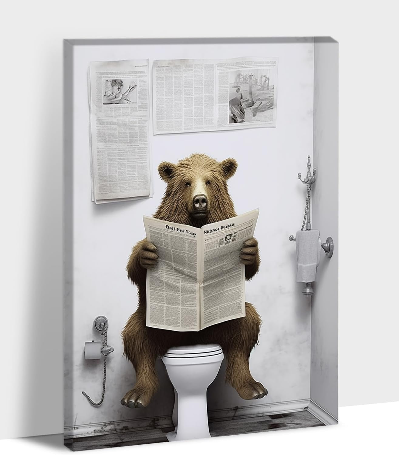 ASPORIC - Canvas Wall Art - Heron Bird - Wild Animal- Gallery Wrap ...