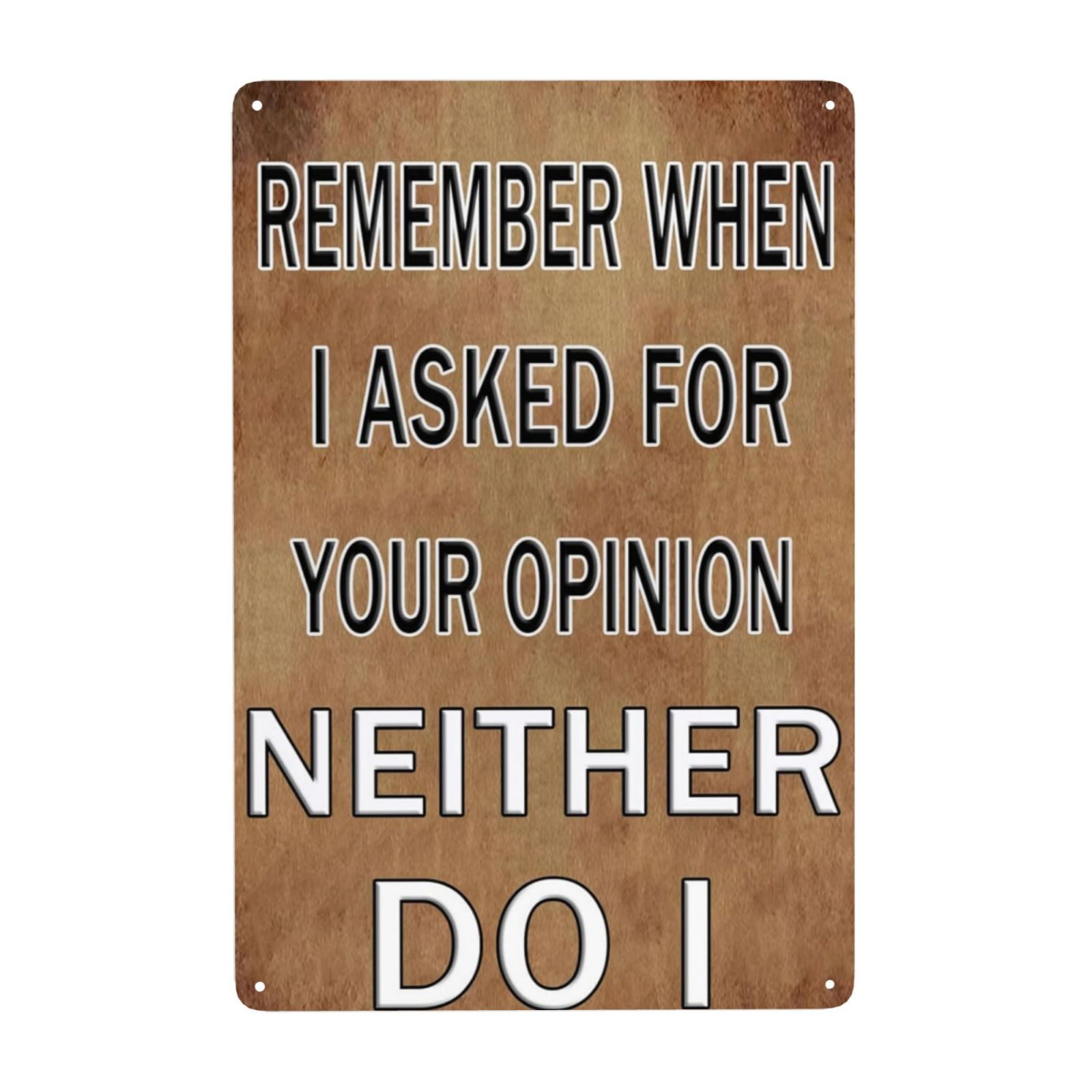 AEFER Funny Metal Signs Man Cave Decor Funny Sarcastic Tin Sign Vintage ...