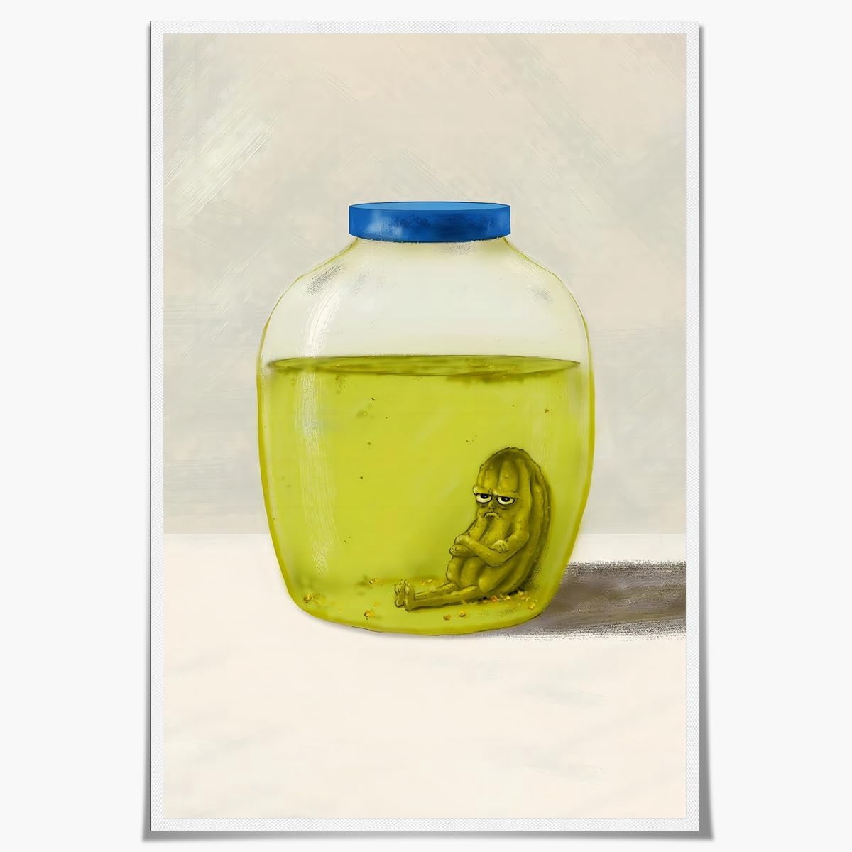 AEFER Funny Pickle Eclectic Canvas Wall Art Vintage Kitchen Aesthetic ...
