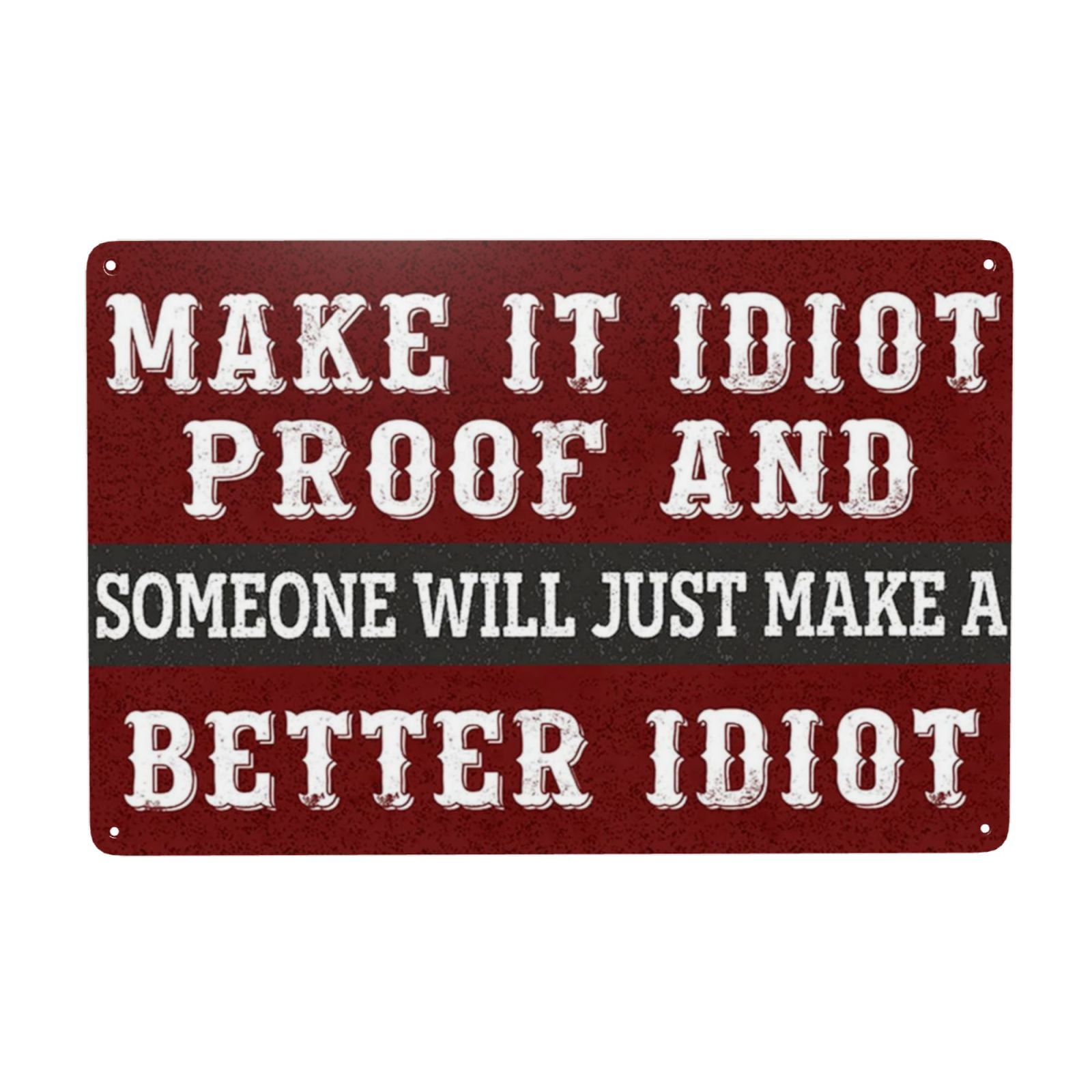 AEFER Funny Sarcasm Signs For Man Cave Metal Tin Sign Man Cave Decor ...