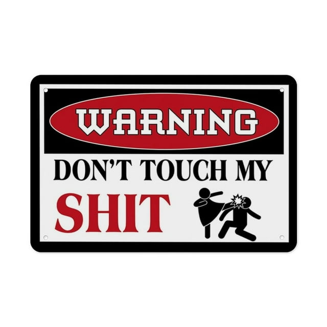 AEFER Funny Warning Tin Sign Man Cave Decor Garage Gifts For Men ...