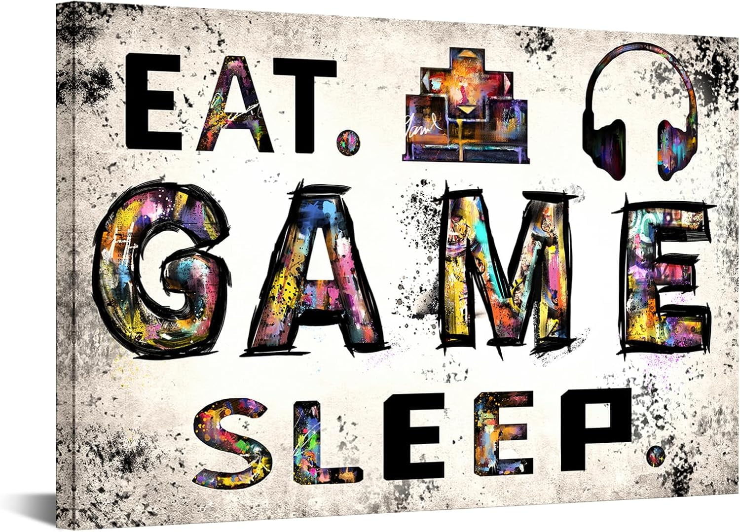 AEFER Gaming Canvas Wall Art for Boys Game Room Decor Game Themed Gamer ...