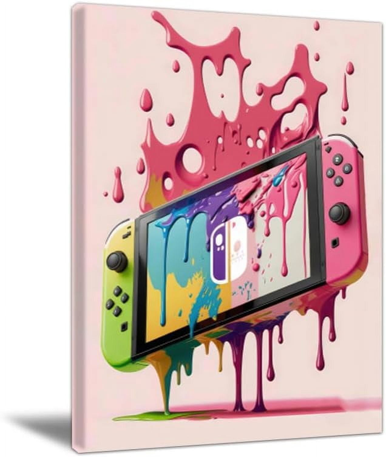 AEFER Gaming Room Decor Video Game Posters Colorful Pink Game ...