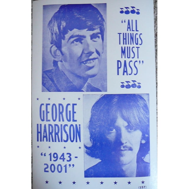 AEFER George Harrison All Things Must Pass Poster Unframe: 20x16inch ...