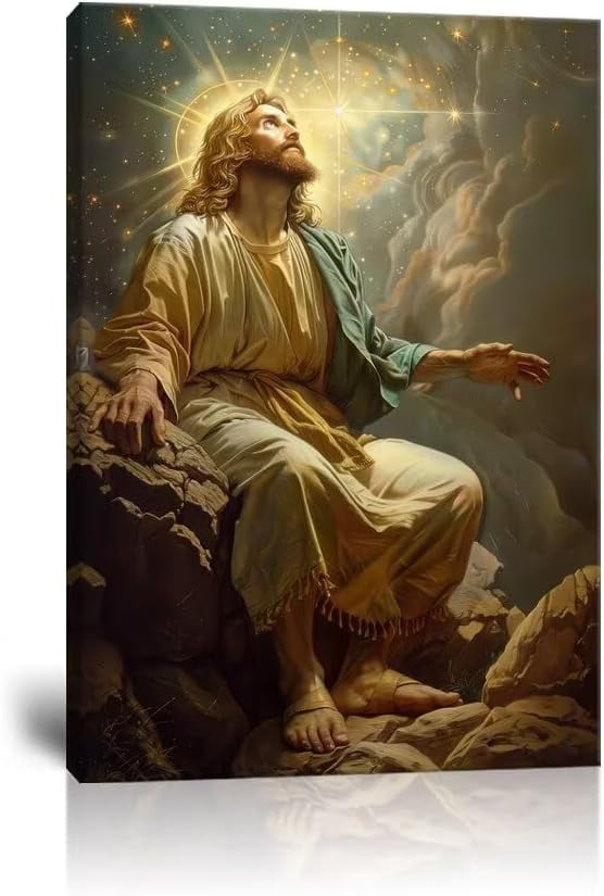 AEFER God Jesus Wall Art for Bedroom Living Room Office Decor Prints ...