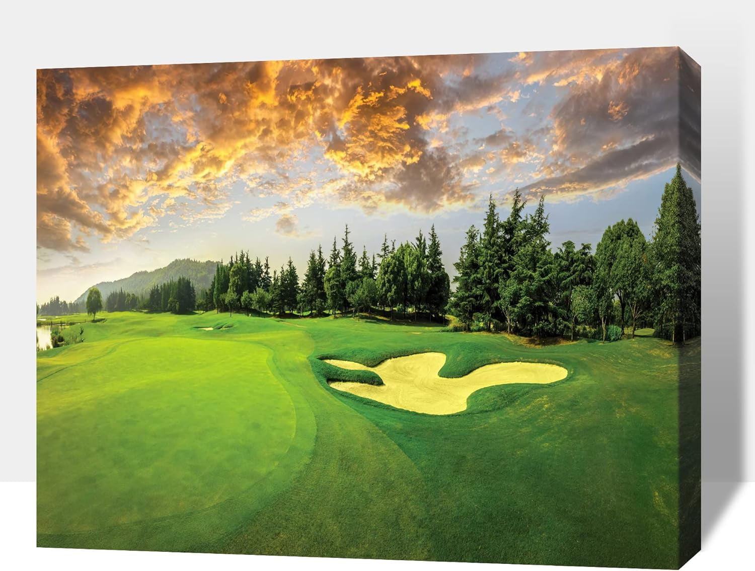 AEFER Golf Canvas Wall Art, Green Golf Course Wall Art Painting Prints ...