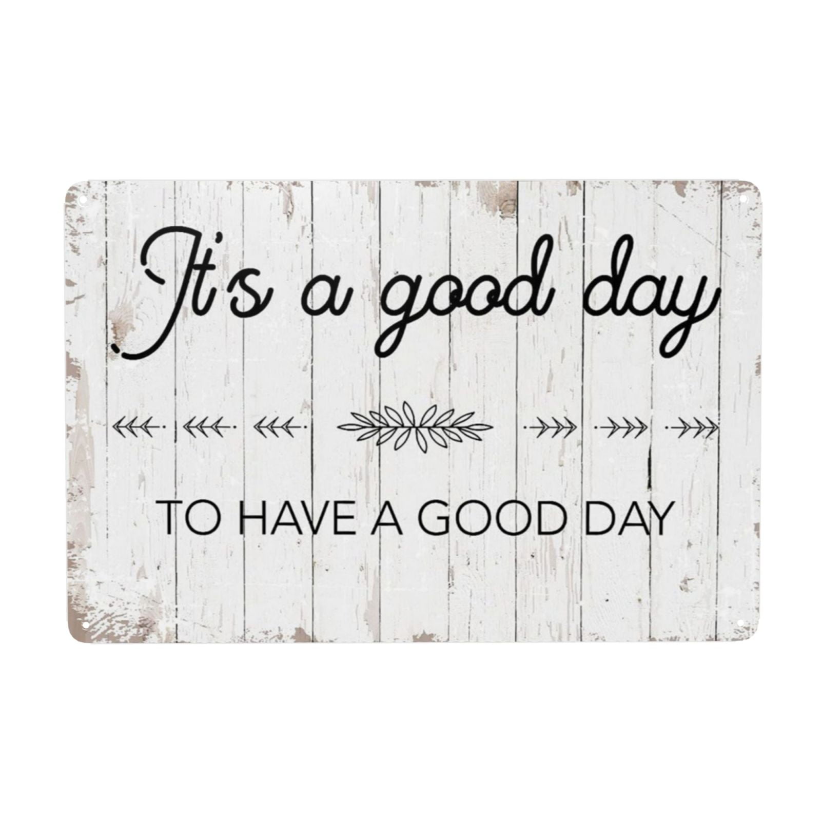AEFER It's a Good Day to Have a Good Day Sign Inspirational Metal Tin ...