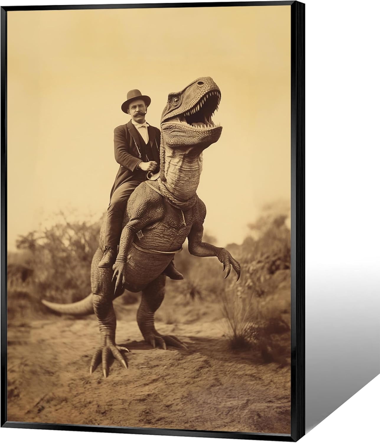 AEFER Goth Decor Antiqued Wicca Art Poster Dark Academy Dinosaur And ...