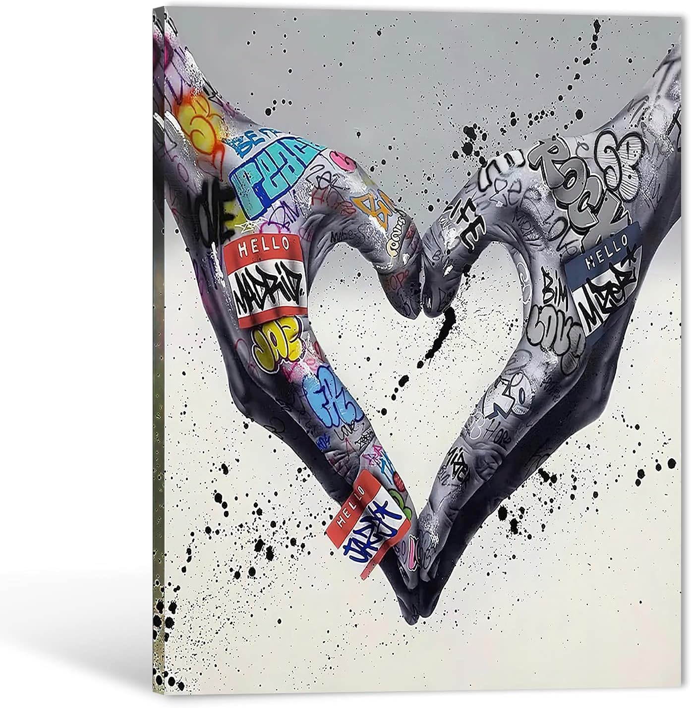 AEFER Graffiti Canvas Wall Art, Street Graffiti Canvas Wall Art, Modern ...
