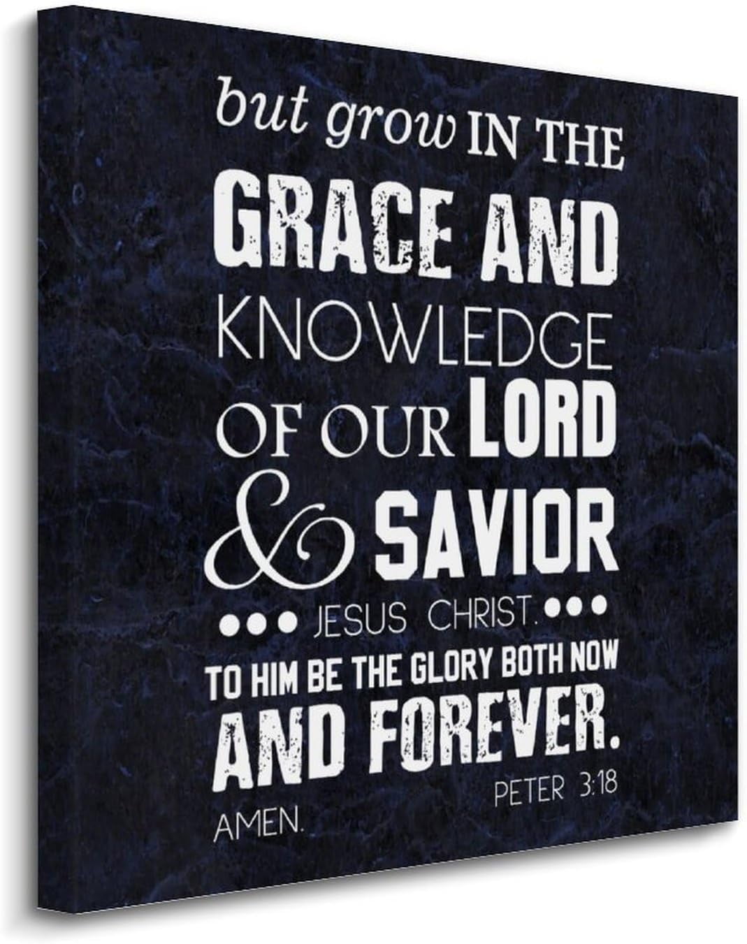 AEFER But Grow in The Grace And Knowledge of Our Lord Canvas Hanging ...