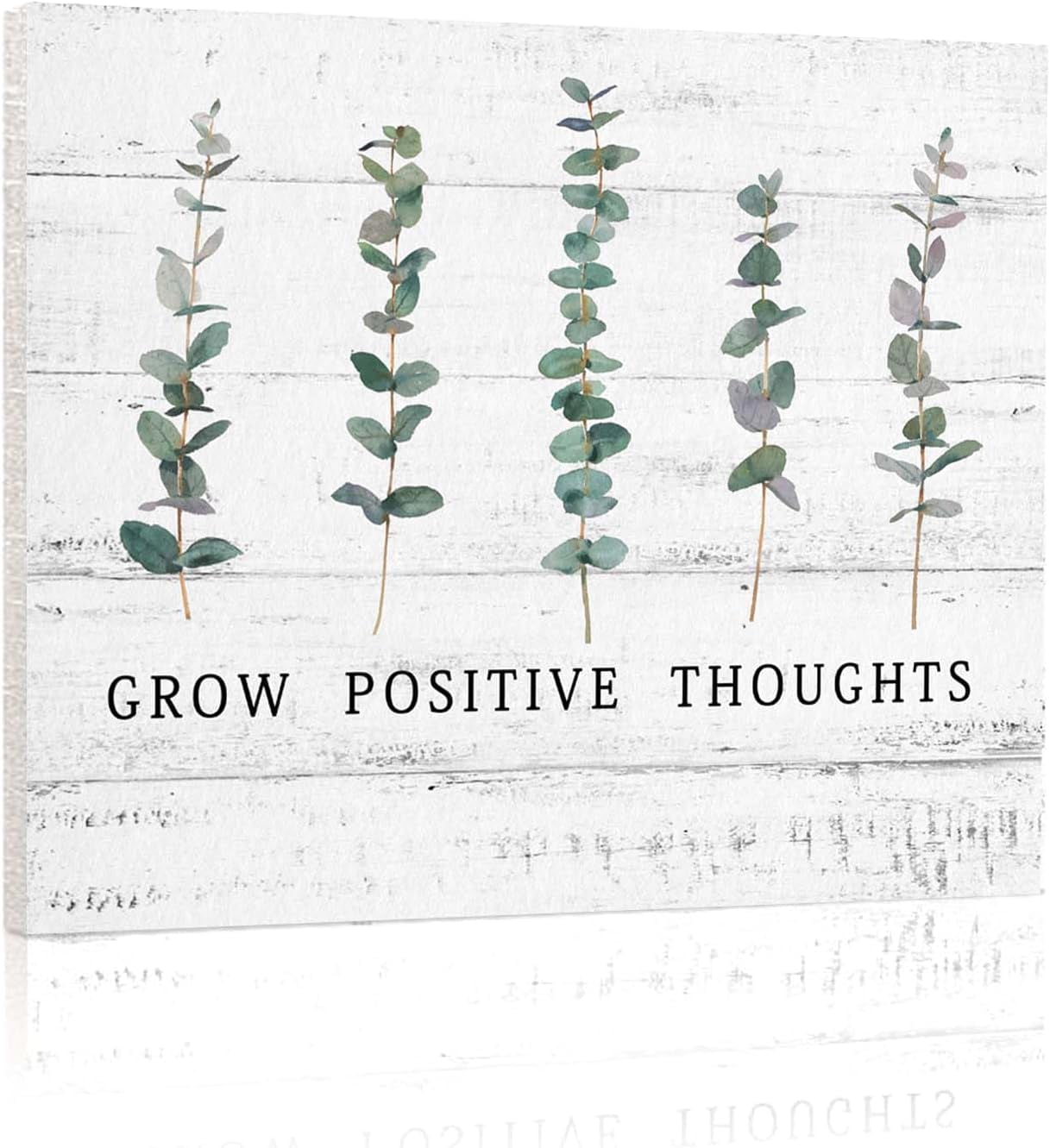 AEFER Grow Positive Thoughts Wall Art: Positive Quotes Inspirational ...