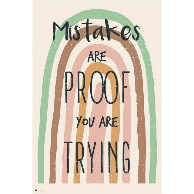 AEFER Growth Mindset Mistakes Poster For Classroom Decoration ...