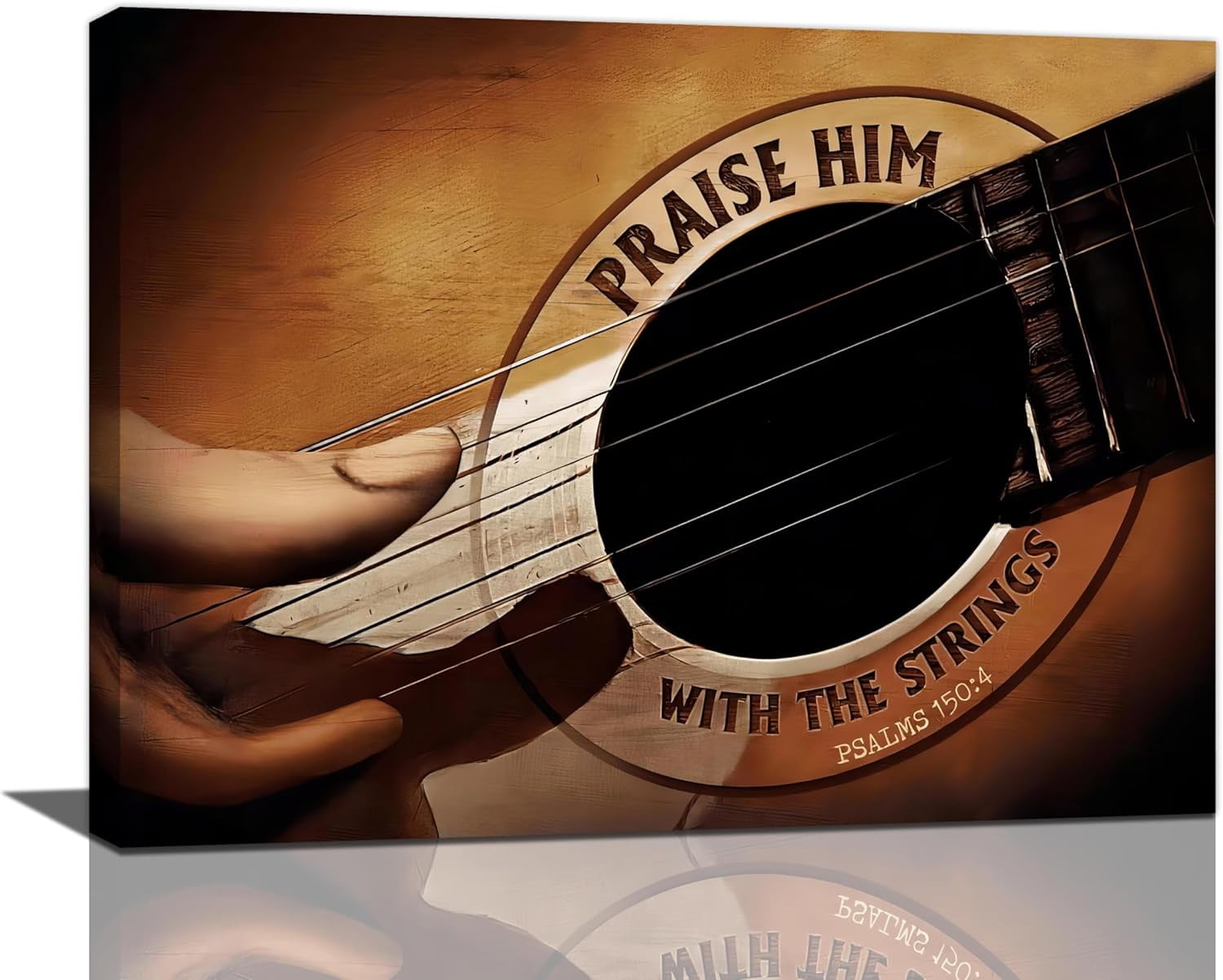 AEFER Guitar Music Wall Art Christian Guitar Pictures Wall Decor Praise ...