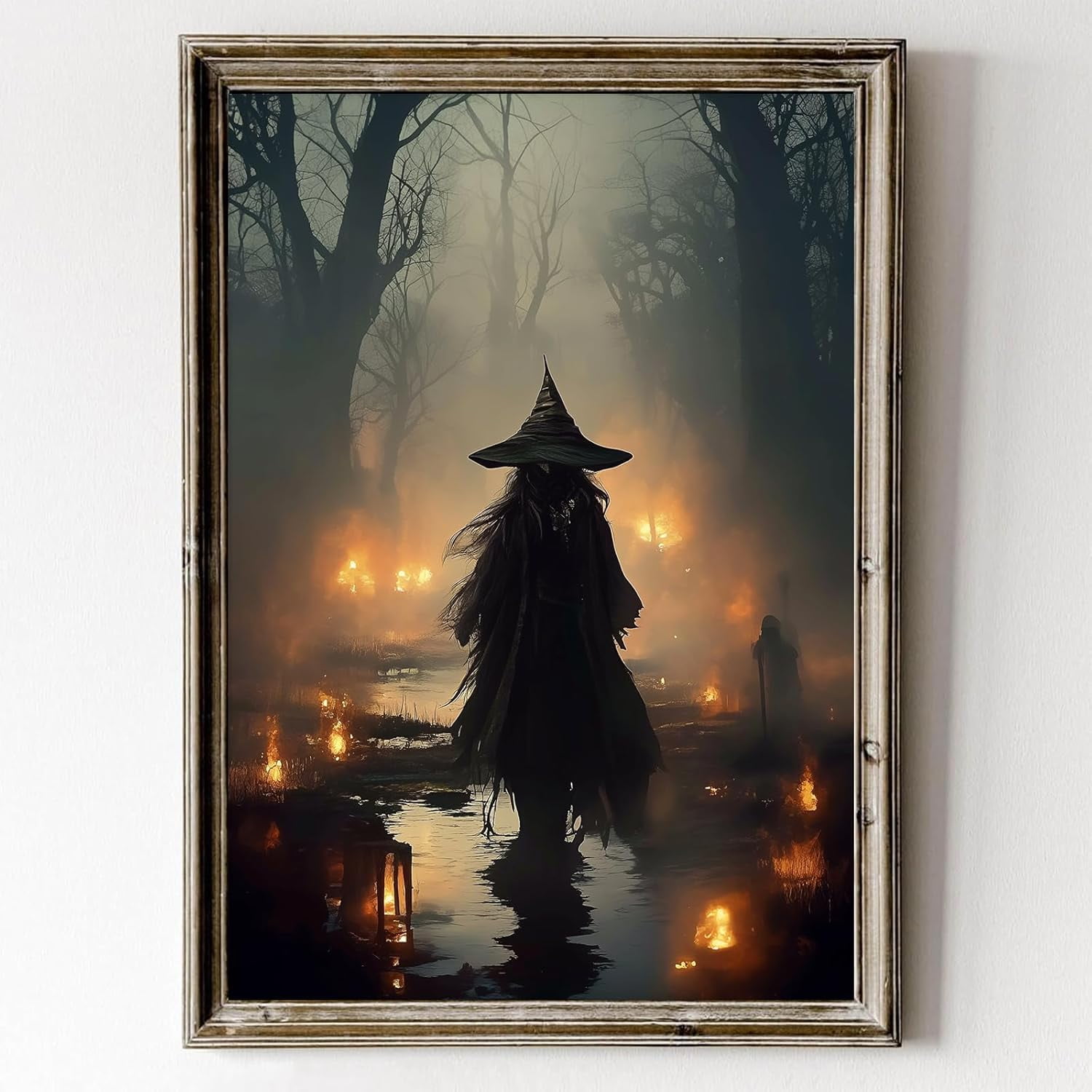 AEFER Halloween Witch Wall Art Dark Academia Aesthetics Posters Gothic ...